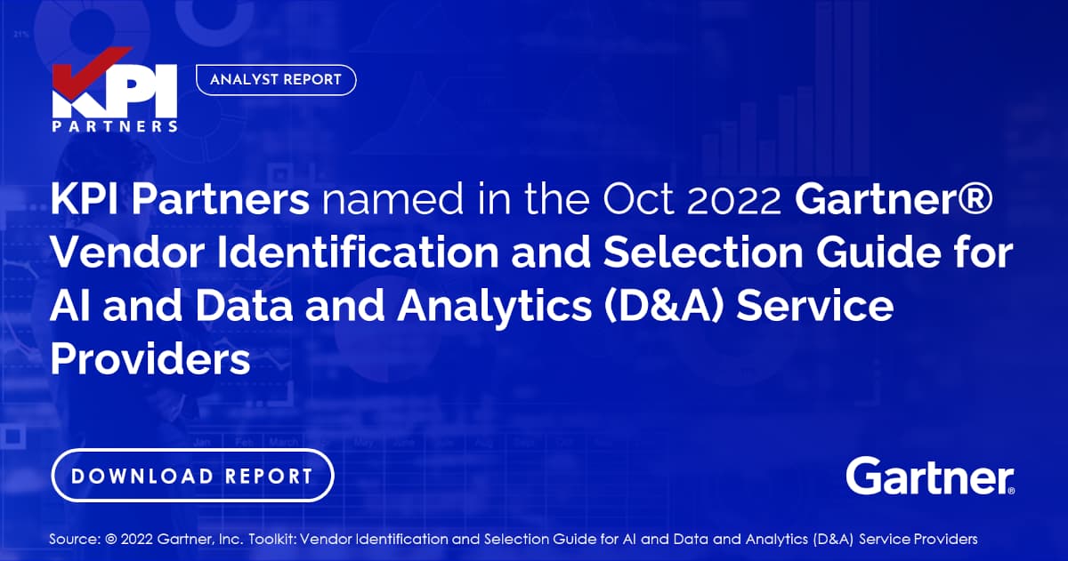 KPI Partners Recognized by Gartner for 4th Time for Data, Analytics, and AI